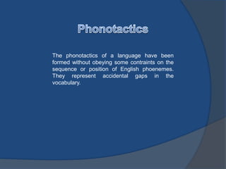 Linguistics the sound patterns of language | PPT