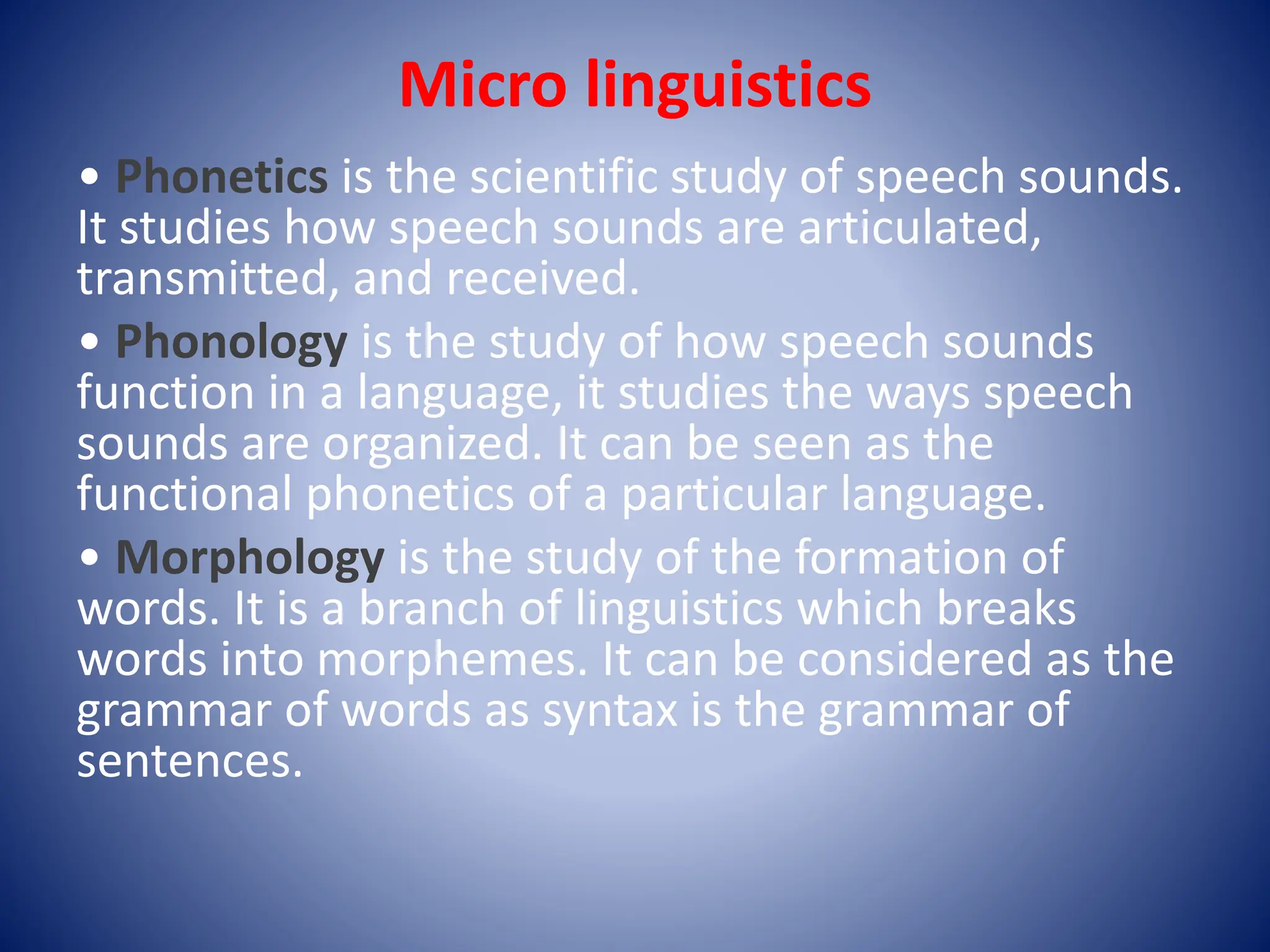 Linguistics definition and its branches.PPTX