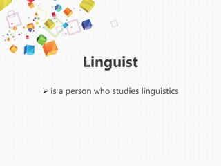 Linguistics as science | PPTX