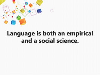 Linguistics as science | PPTX