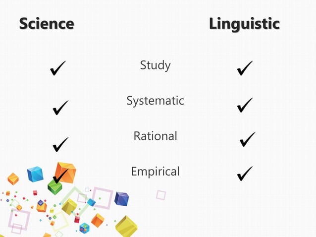 Linguistics as science | PPTX