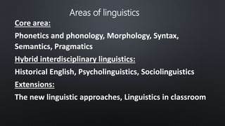 Linguistics curriculum 001 | PPTX