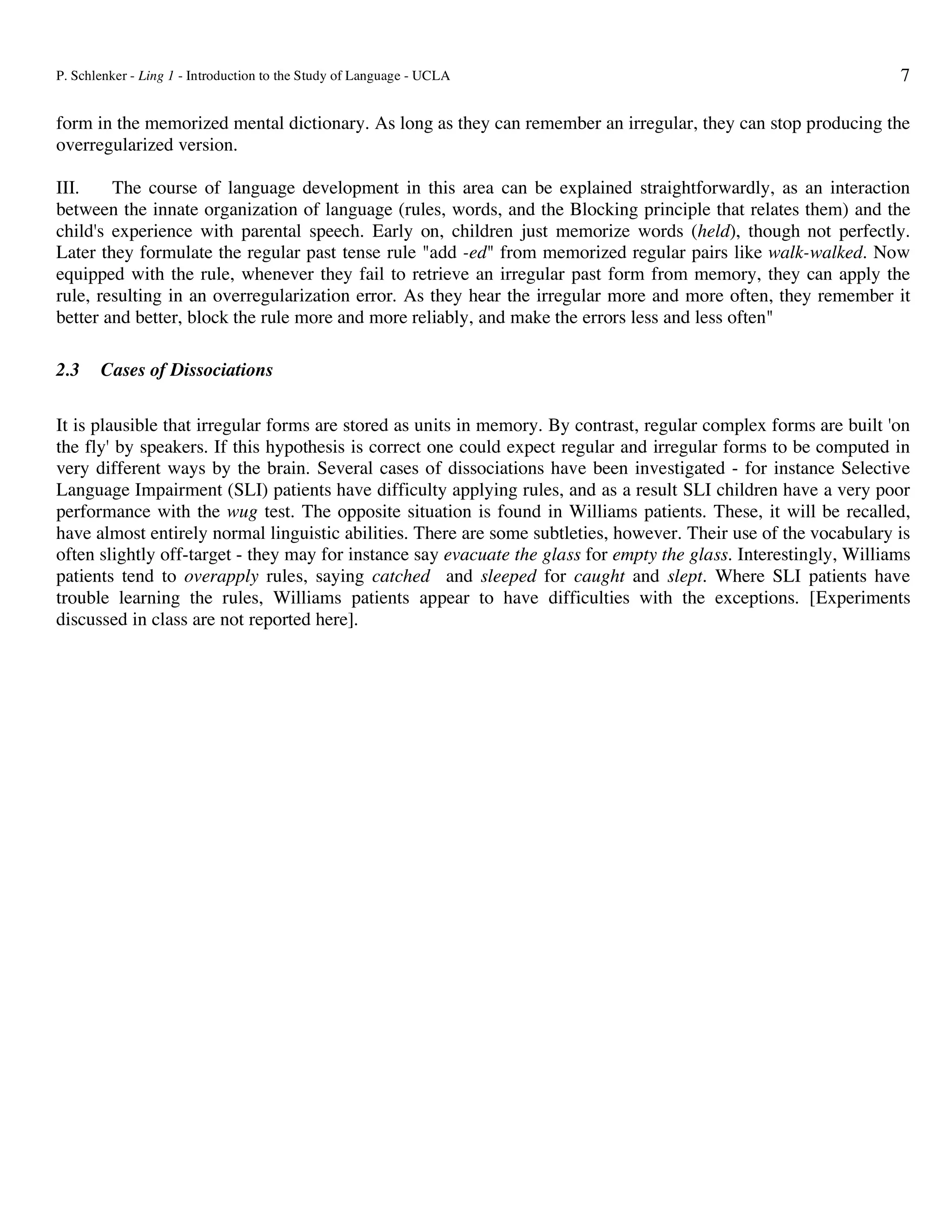 Linguistics handnote ucla | PDF