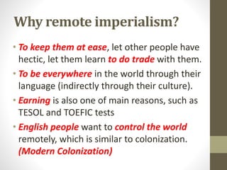 Linguistics imperialism | PPTX