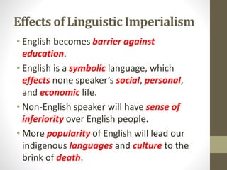 Linguistic Imperialism