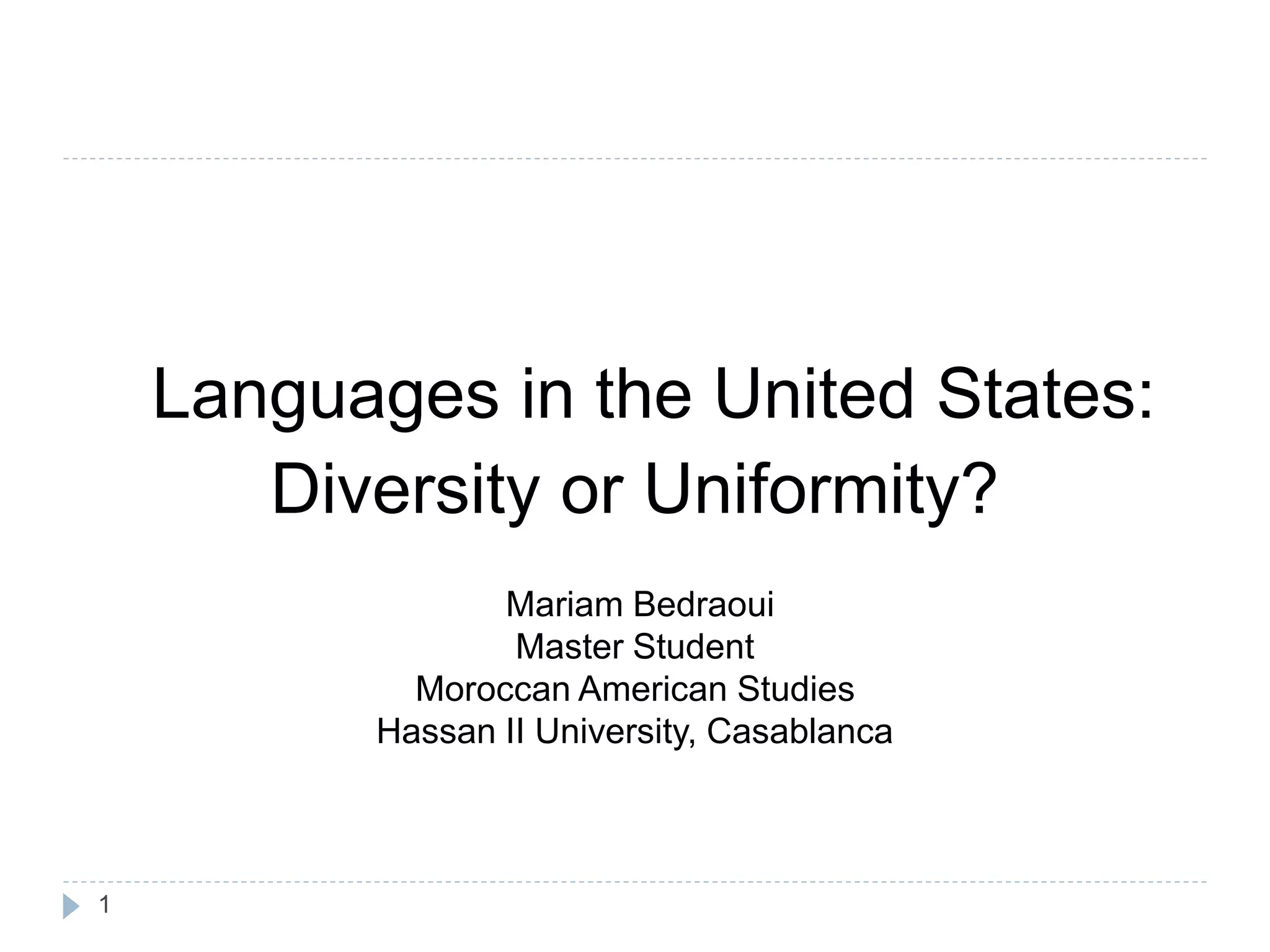 Languages in the United States | PPTX