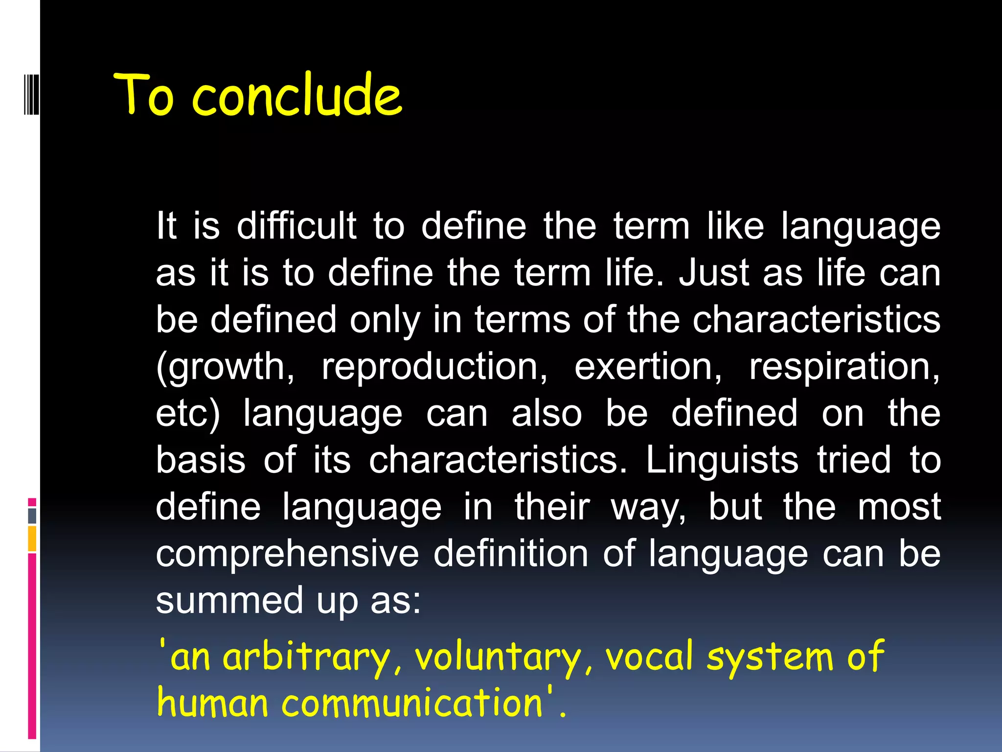 What is language? | PPT