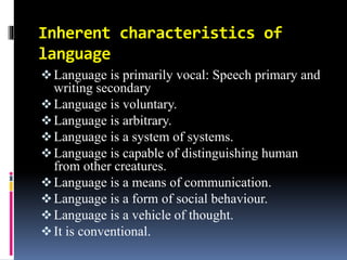 What is language? | PPT
