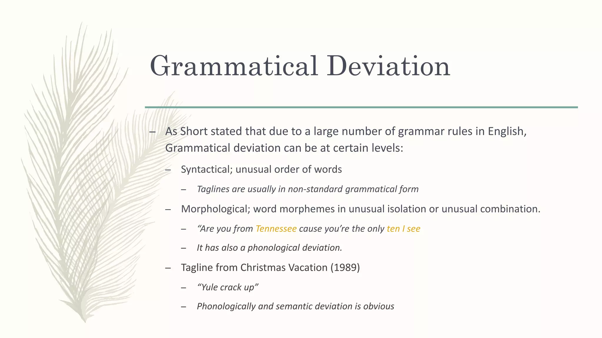 Linguistics levels of foregrounding in stylistics | PPTX