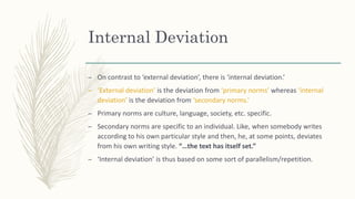 Linguistics levels of foregrounding in stylistics | PPTX