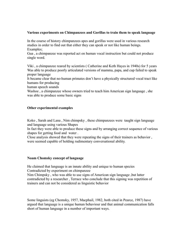 Linguistics, noam chomsky | DOC | Pets