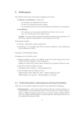 Linguistics notes 1 | PDF