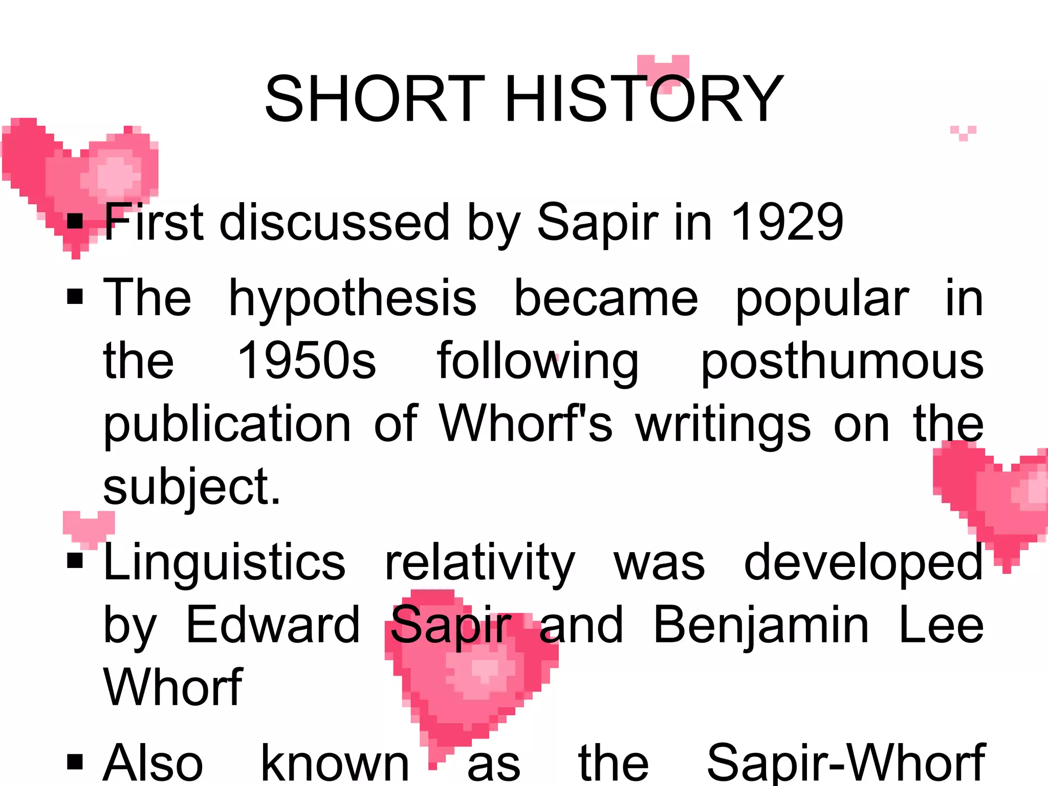 Linguistics relativity | PPTX