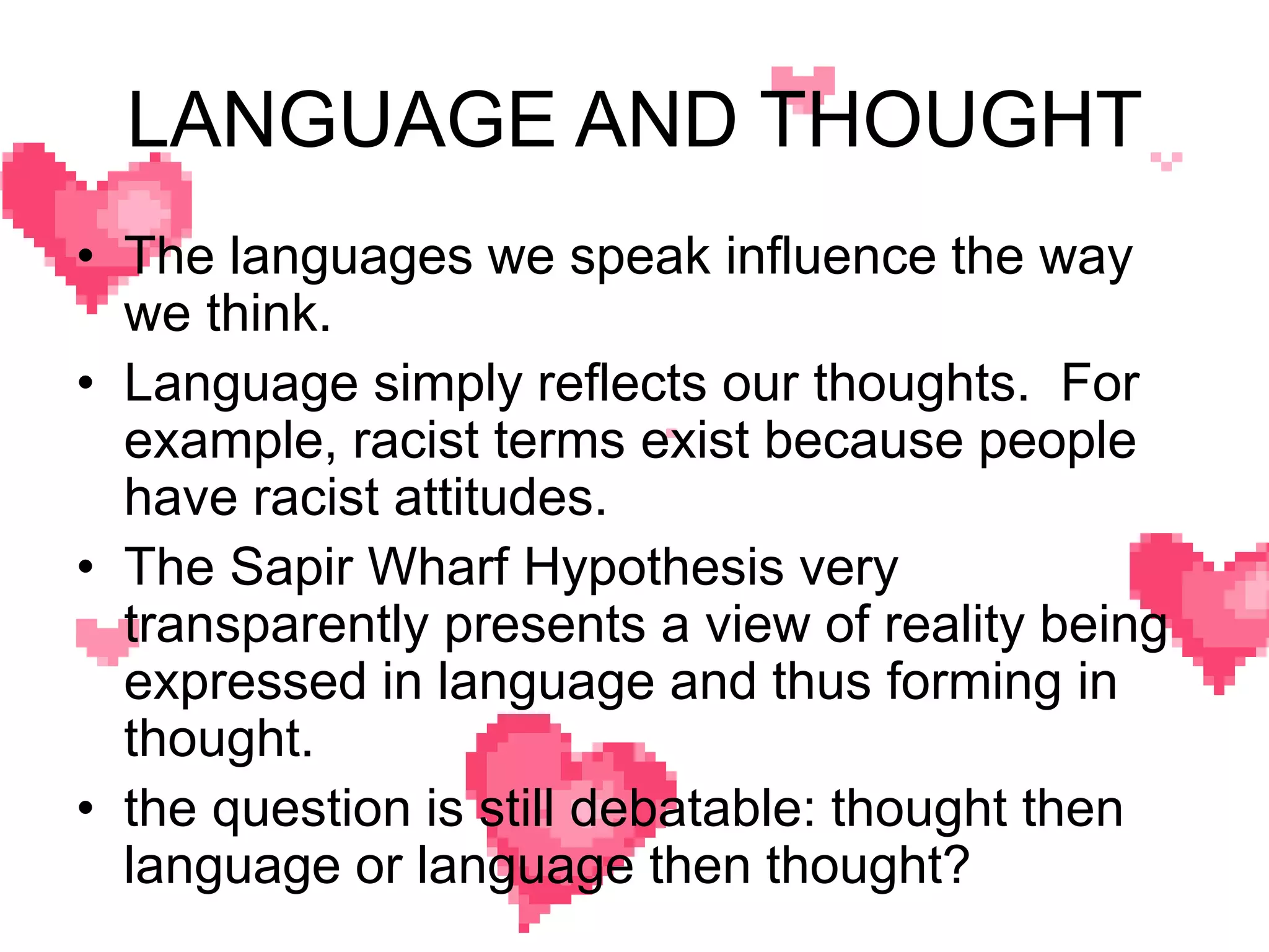 Linguistics relativity | PPTX