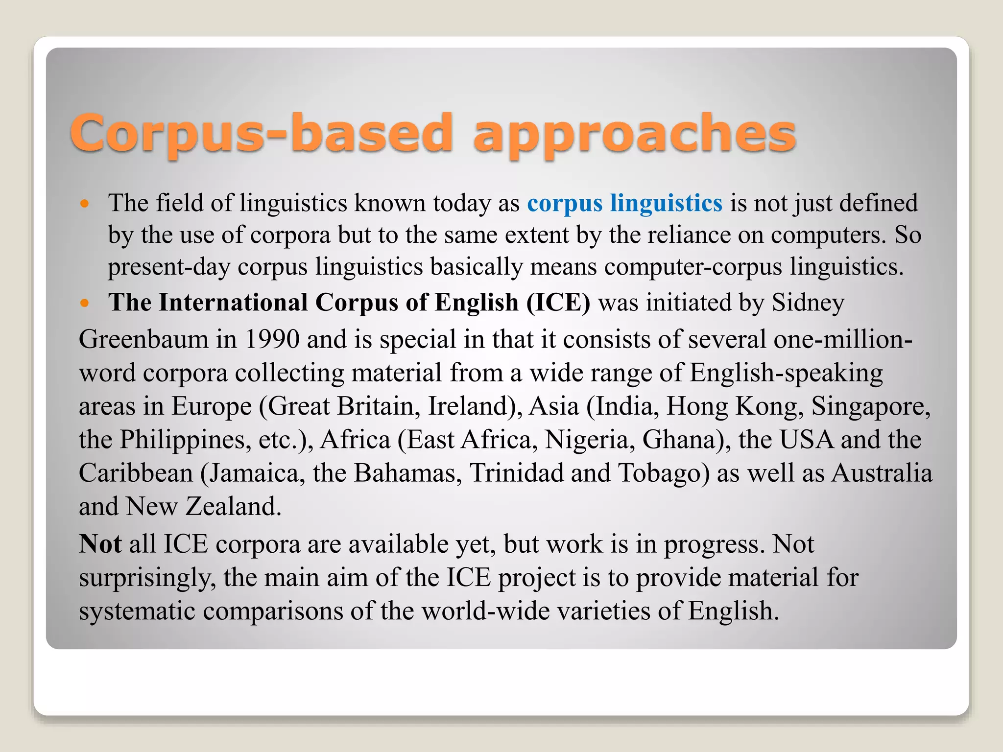 Linguistic Theories Approaches And Methods Pptx Science
