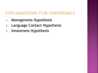 Linguistic Universal | PPTX