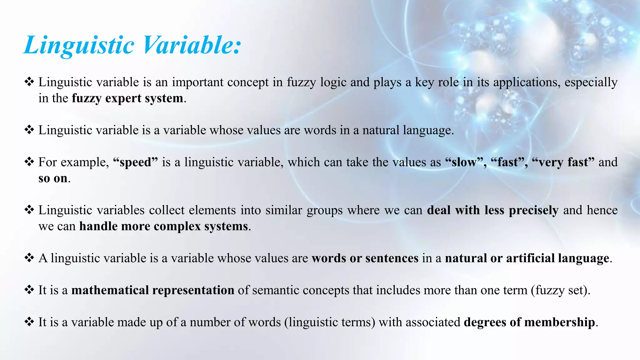 Linguistic Variable Ppt
