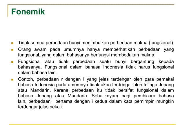 Linguistik fonologi | PPTX