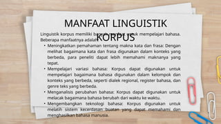 Linguistik Korpus Sebuah Pengantar KEL-6 (1).pptx