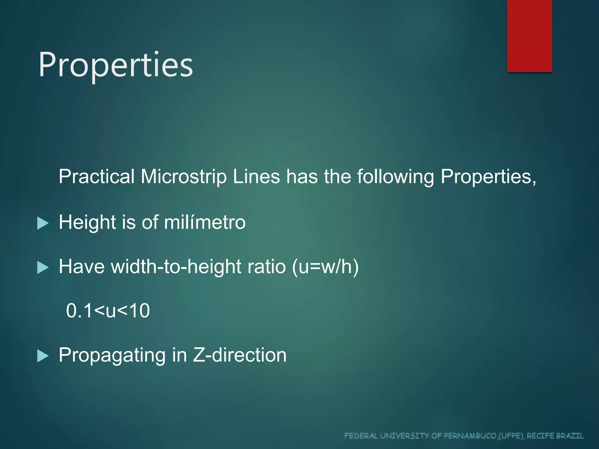 Microstrip lines | PPTX | Physics | Science