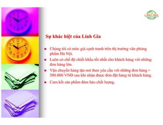 Slide giới thiệu Văn phòng phẩm Linh Gia | PPT