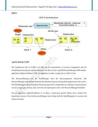 Hadoop advanced administration | PDF