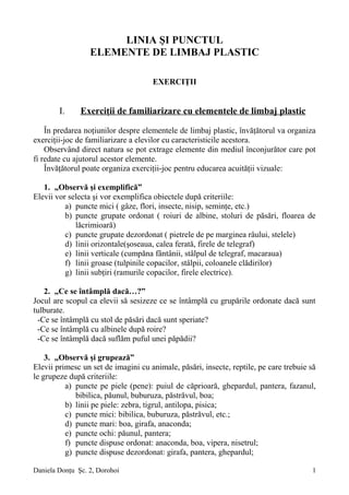 Liniasipunctulexercitii | DOC