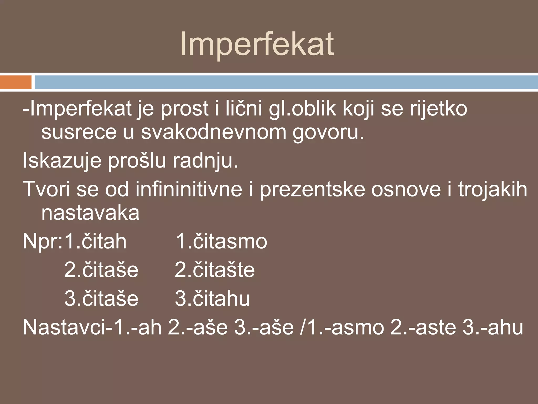 Lični glagolski oblici | PPTX