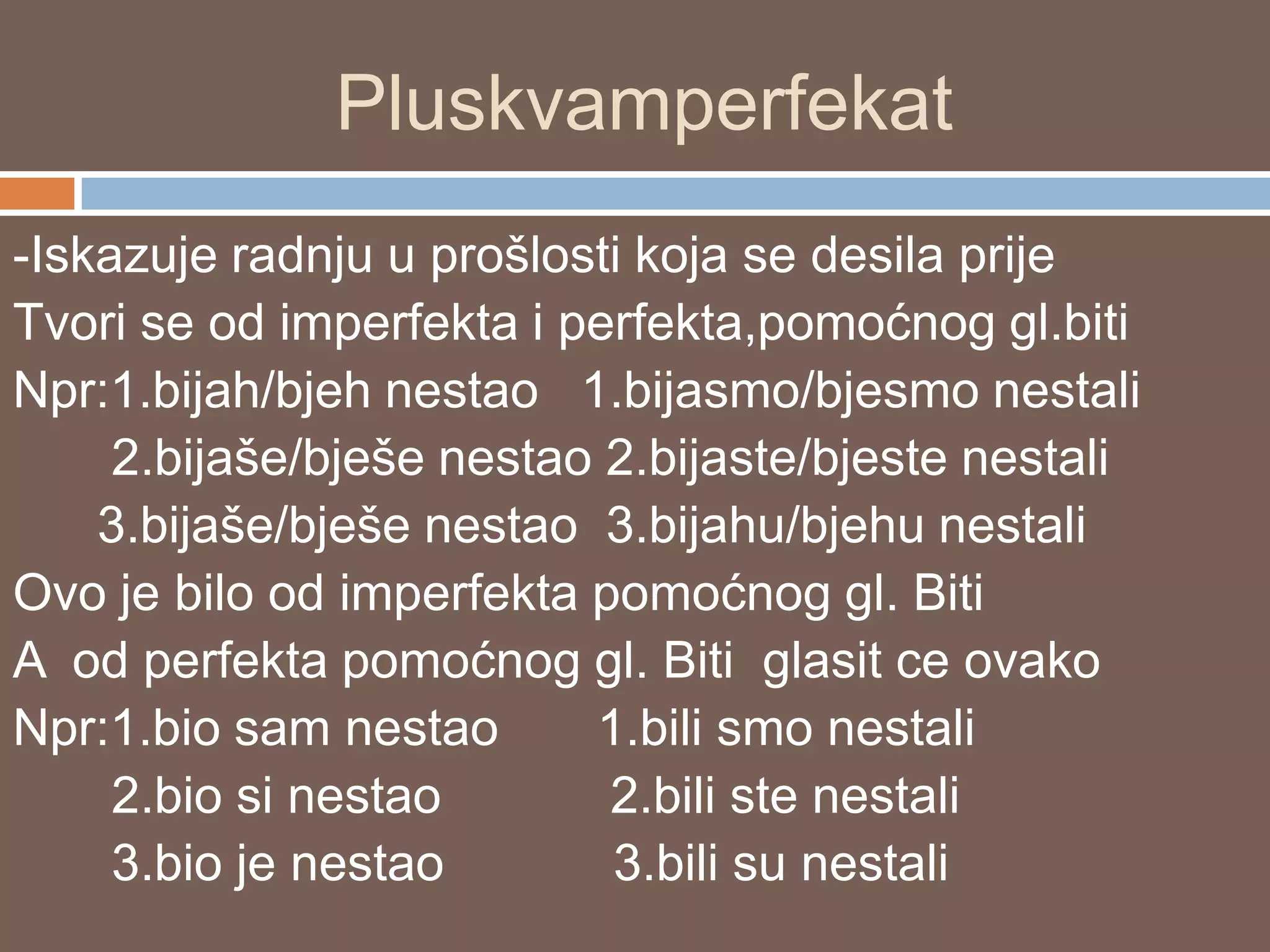 Lični glagolski oblici | PPTX