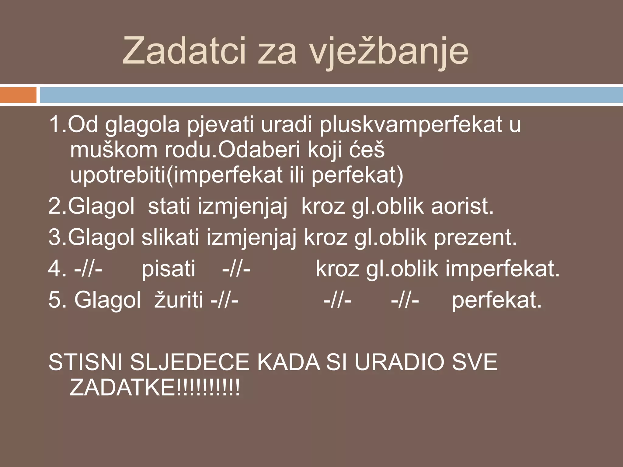 Lični glagolski oblici | PPTX