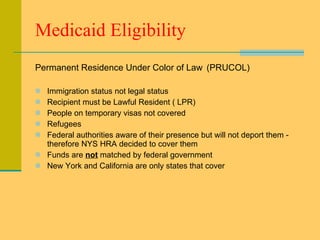Medicaid Presentation at Hofstra University | PPT
