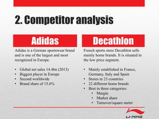 Li Ning - Industry and competitor analysis with recommendations | PPTX ...