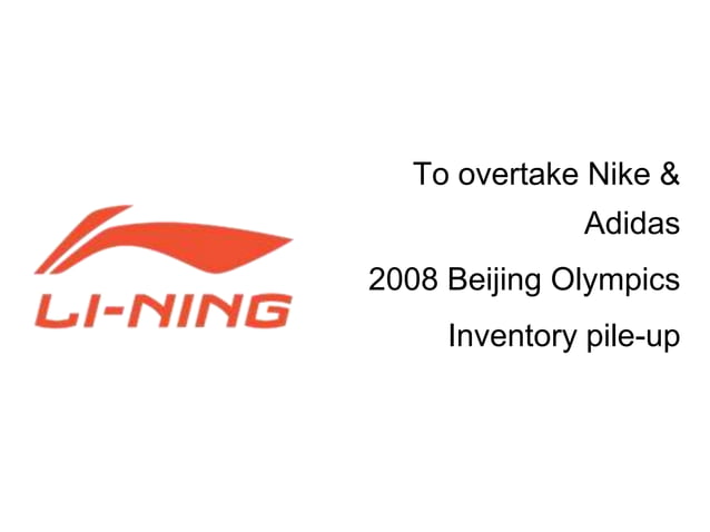 Li ning Challenges Nike & Adidas | PPTX