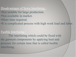 Lining & interlining | PPTX