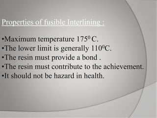Lining & interlining | PPTX