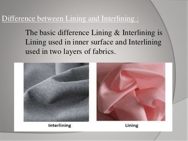 Lining & interlining