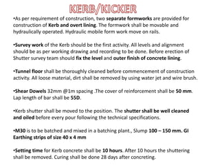 Lining in tunnels | PPTX