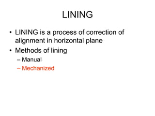 Lining&leveling | PPT