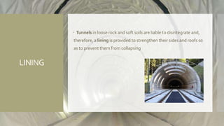 Lining of tunnel | PPTX