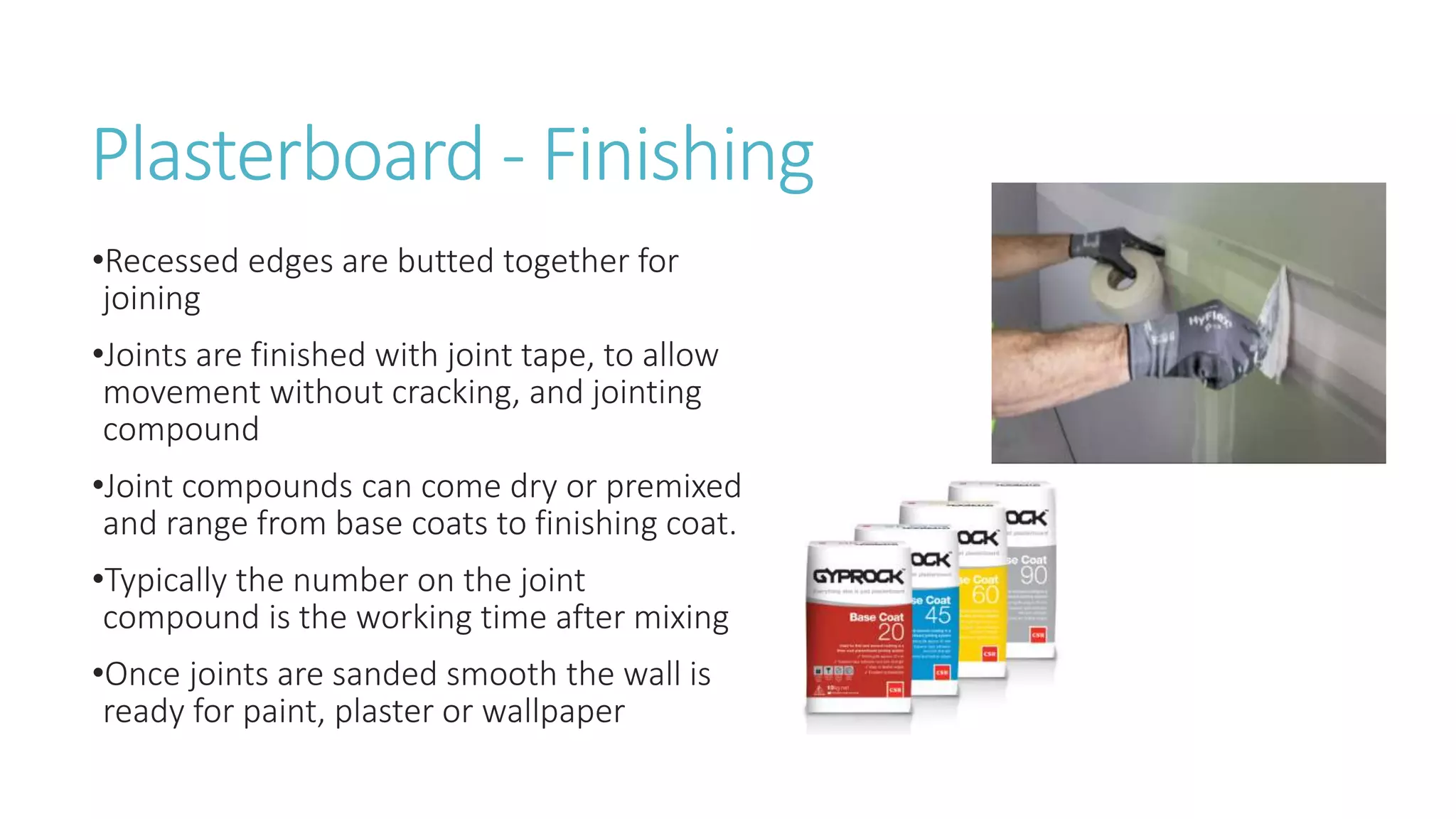 Install lining, panelling and moulding - Linings presentation | PPTX