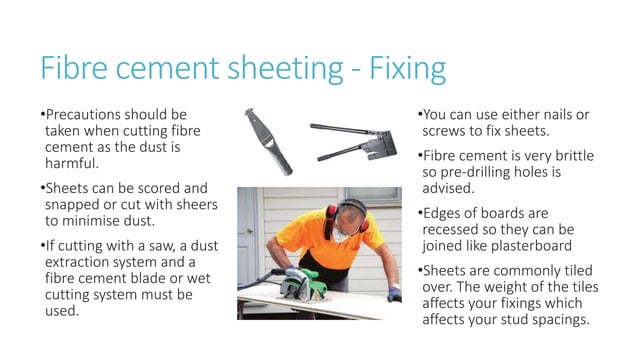 Install lining, panelling and moulding - Linings presentation | PPTX