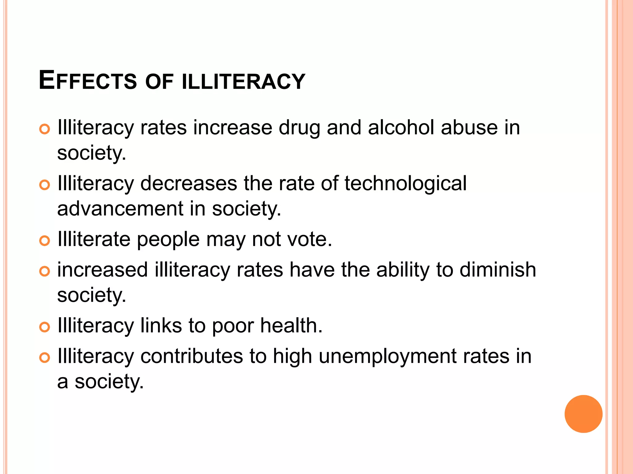 illiteracy and education in pakistan | PPTX