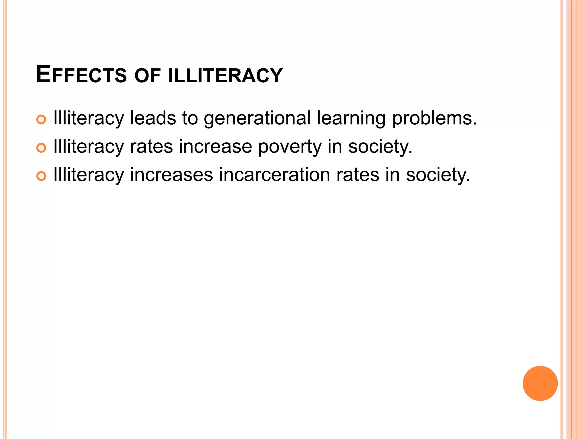 illiteracy and education in pakistan | PPTX