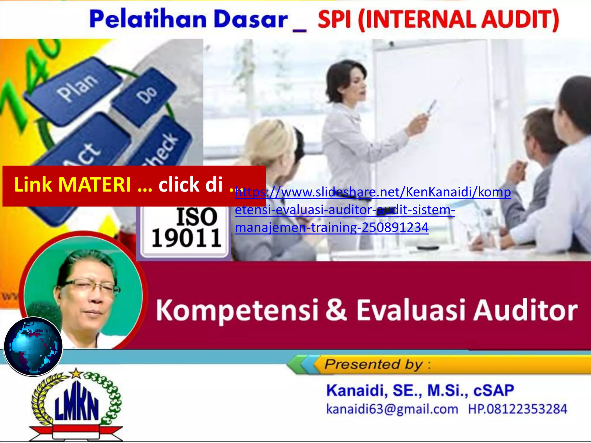 Link-Link MATERI _Pelatihan Dasar "Satuan Pengawasan Internal/SPI (Internal Audit)" | PPTX
