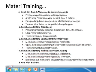 Link-link Materi Training "SERVICE EXCELLENT & WORK MOTIVATION" | PPTX