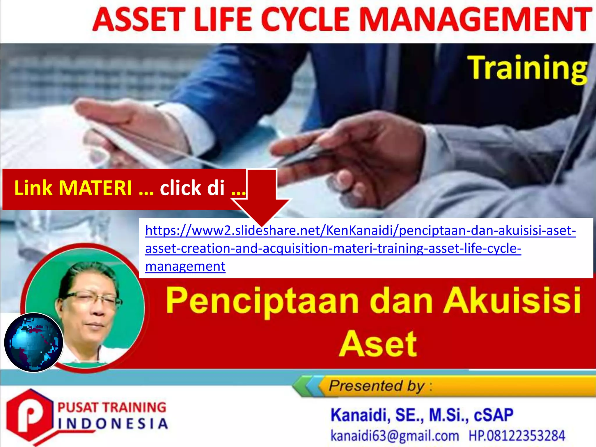Link-Link MATERI Training "ASSET LIFE CYCLE Management" | PPTX