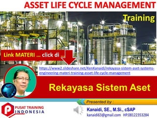 Link-Link MATERI Training "ASSET LIFE CYCLE Management" | PPTX