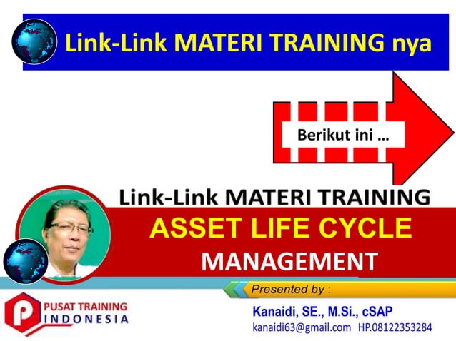 Link-Link MATERI Training "ASSET LIFE CYCLE Management" | PPTX