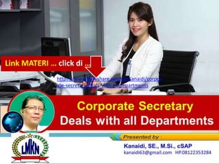 Link-Link MATERI Training_CORPORATE SECRETARY | PPTX
