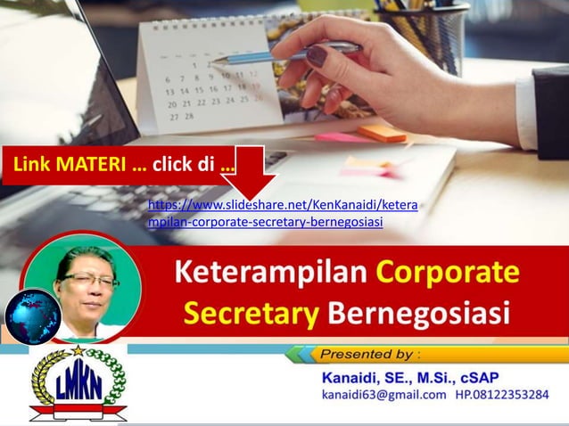 Link-Link MATERI Training_CORPORATE SECRETARY | PPT